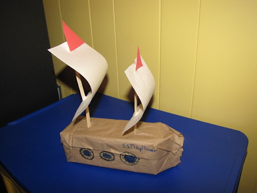 Thanksgiving Day Mayflower Milk Carton Craft | Preschool Crafts for Kids